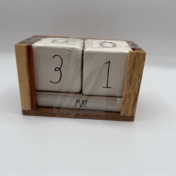 Rae Dunn | Office | Rae Dunn Magentacalendar Ceramic Wood Perpetual ...